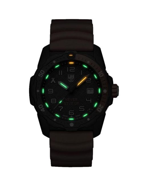 Luminox Orange Rubber Watch in Gray for Men | Lyst