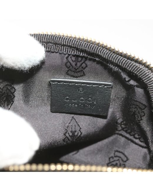 Gucci Gg Signature Leather Shoulder Bag (Pre-Owned) in Black | Lyst