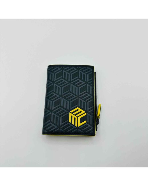 MCM Bifold Cubic Monogram Emblem Logo Card Wallet in Black | Lyst