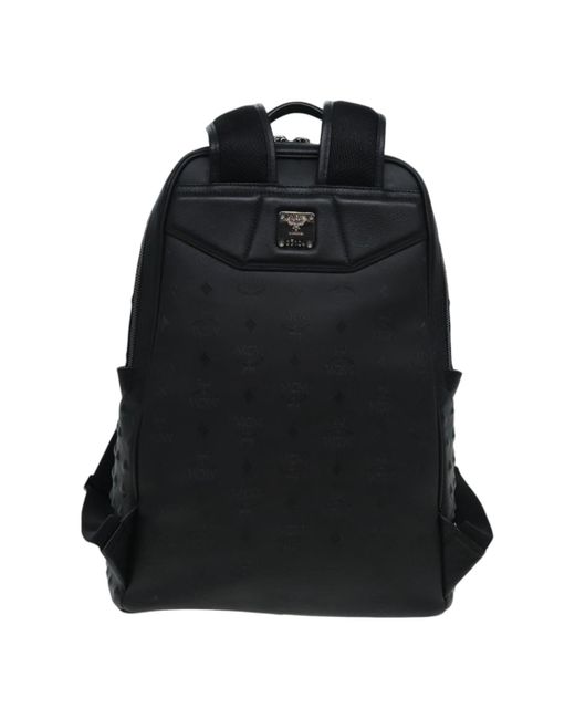 MCM Duke Leather Backpack Bag (Pre-Owned) in Black | Lyst