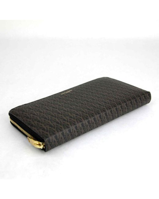 Saint Laurent Ysl / Leather Zip Around Wallet in Black for Men | Lyst