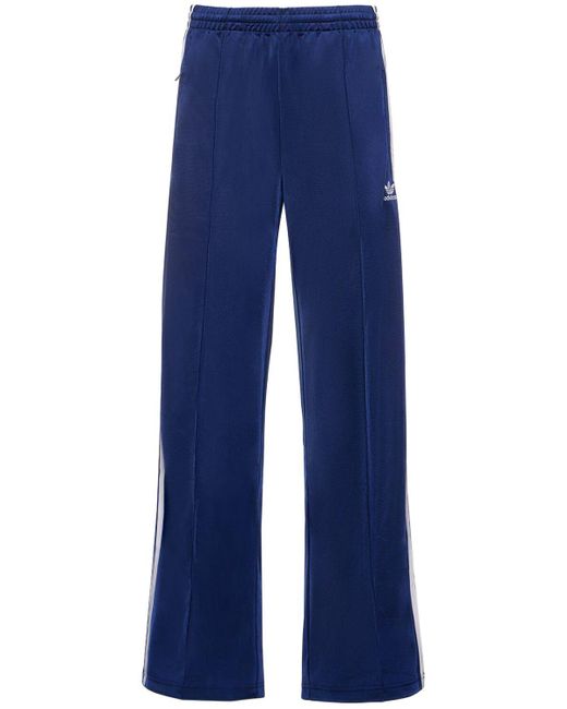 adidas Originals Firebird Wide Tech Track Pants in Blue | Lyst