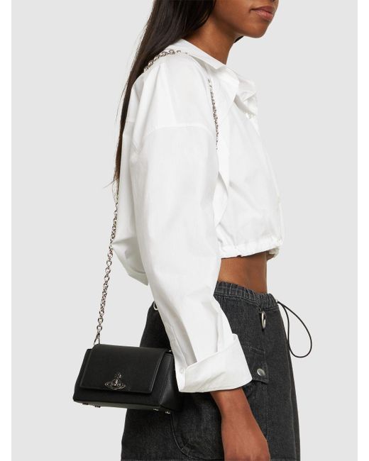 Vivienne Westwood Small Hazel Faux Leather Shoulder Bag in Black | Lyst