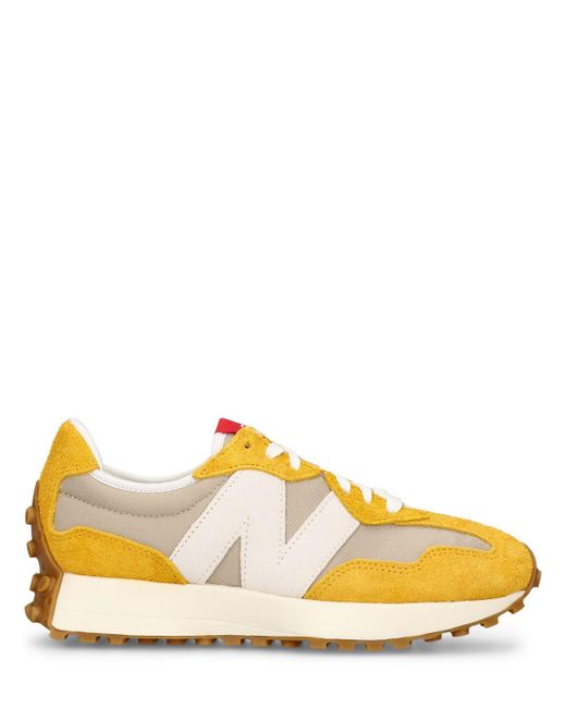 New Balance 327 Vintage Unisex Trainers in Yellow | Lyst