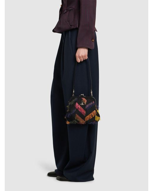 Vivienne Westwood Vivienne Leather Clutch in White | Lyst