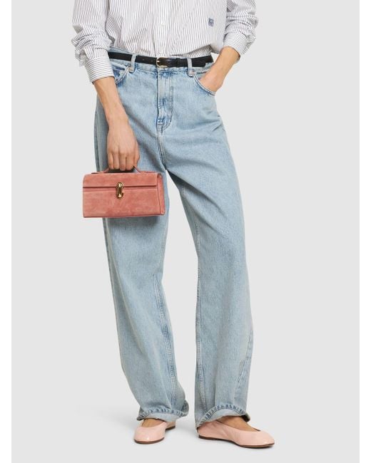 SAVETTE Lvr Exclusive The Symmetry Leather Bag in Pink | Lyst