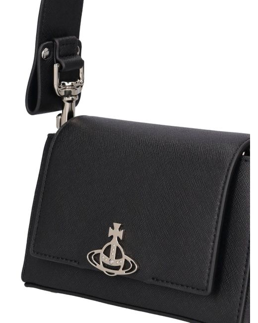 Vivienne Westwood Small Hazel Faux Leather Shoulder Bag in Black | Lyst