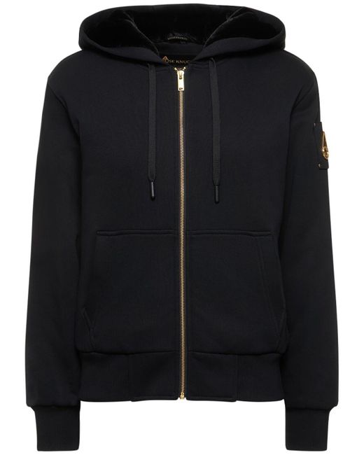 Moose Knuckles Gold Capsule Madison Bunny Sweater in Black | Lyst