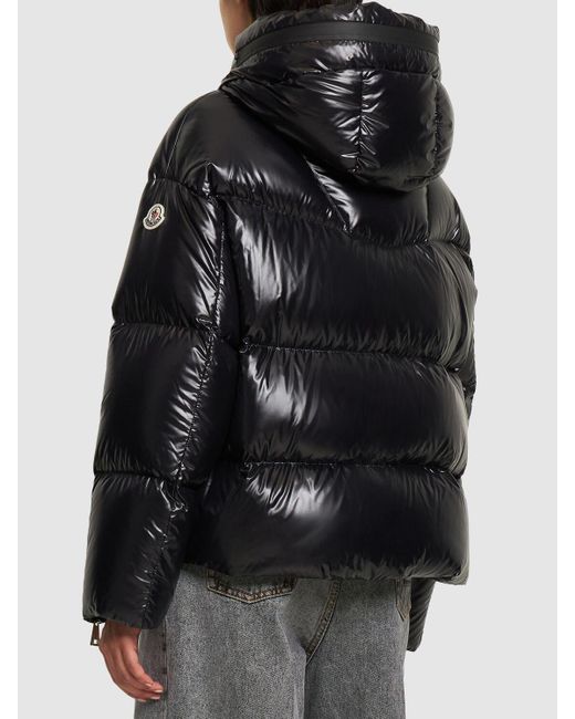 Moncler Huppe Short Down Jacket in Black | Lyst