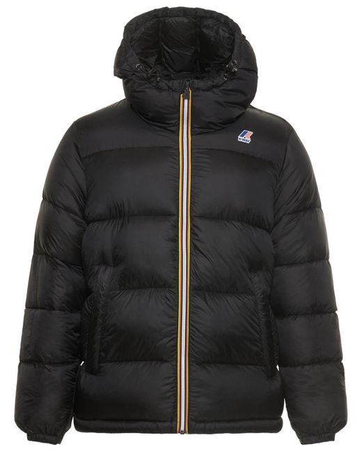 K-Way Le Vrai 3.0 Claude Puffer Jacket in Black for Men | Lyst UK