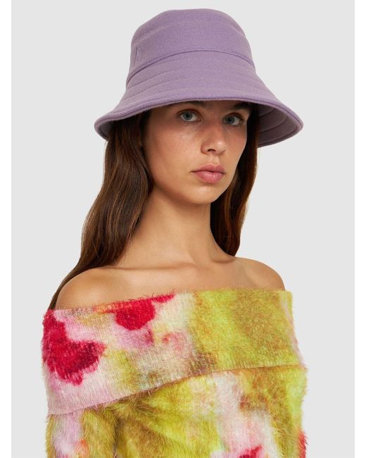 The Attico Wool Blend Felt Bucket Hat in Purple | Lyst The Attico Wool Blend Felt Bucket Hat in Purple | Lyst