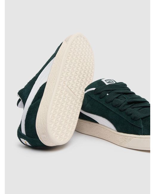 PUMA Suede Xl Hairy Sneakers in Green for Men | Lyst