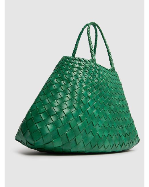 Dragon Diffusion Small Santa Croce Leather Shoulder Bag in Green | Lyst