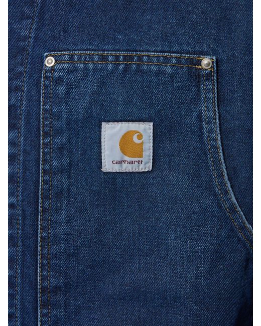 Carhartt Og Double Front Denim Jacket in Blue for Men | Lyst