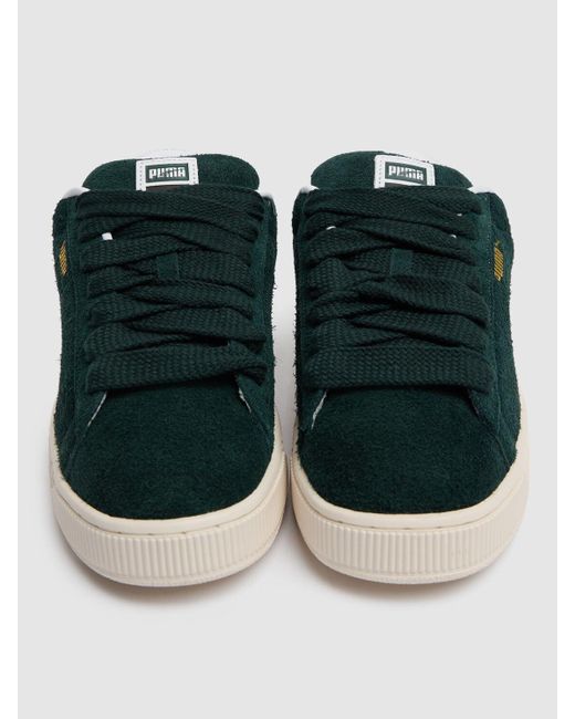 PUMA Suede Xl Hairy Sneakers in Green for Men | Lyst