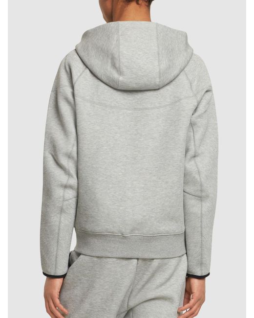 Nike Windrunner Tech Fleece Full Zip Hoodie In Grey For Men Lyst Uk