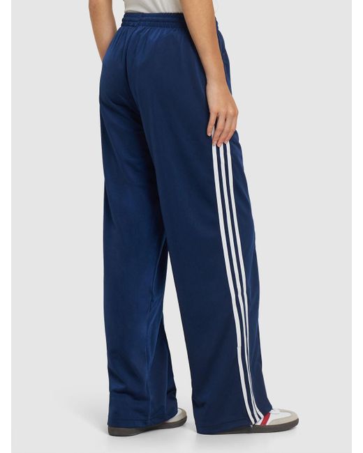 adidas Originals Firebird Wide Tech Track Pants in Blue | Lyst