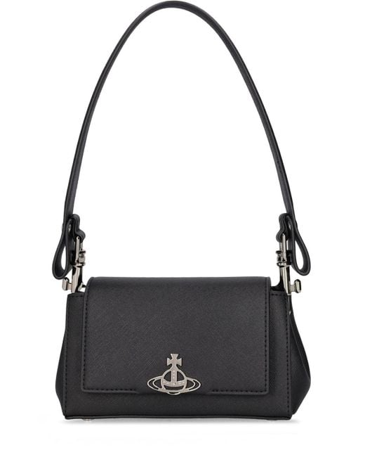Vivienne Westwood Small Hazel Faux Leather Shoulder Bag in Black | Lyst