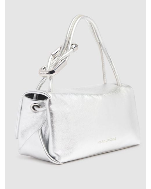 Marc Jacobs The Mini Dual Leather Shoulder Bag in White | Lyst