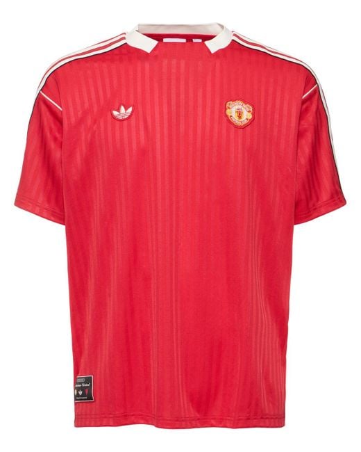 adidas Originals Manchester United Icon Football Jersey in Red for Men ...