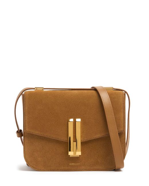 DeMellier London Vancouver Suede Shoulder Bag in Brown | Lyst