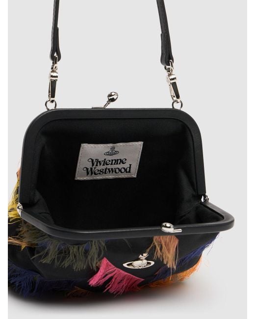 Vivienne Westwood Vivienne Leather Clutch in White | Lyst