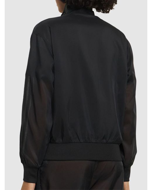 adidas Originals Sheer Track Top in Black | Lyst