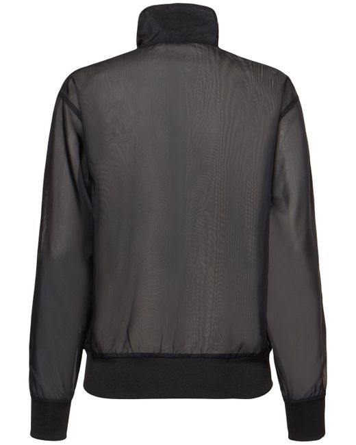 adidas Originals Sheer Track Top in Black | Lyst