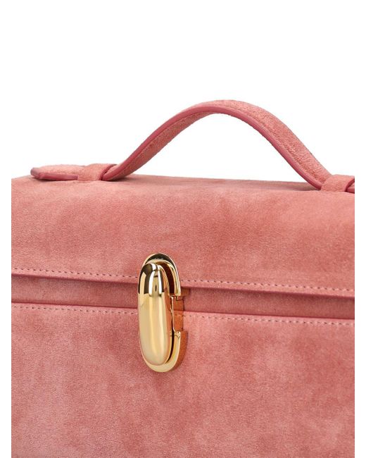 SAVETTE Lvr Exclusive The Symmetry Leather Bag in Pink | Lyst