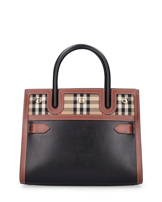 Burberry Baby Title Leather Double Handle Bag In Black Lyst Australia burberry-baby-title-leather-double-handle-bag-in-black-lyst-australia
