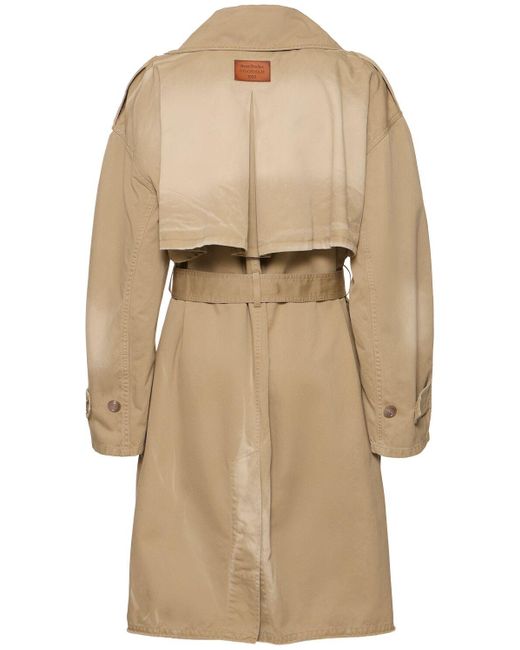 Acne Studios Donna Ostrid Twill Trench Coat in Natural | Lyst