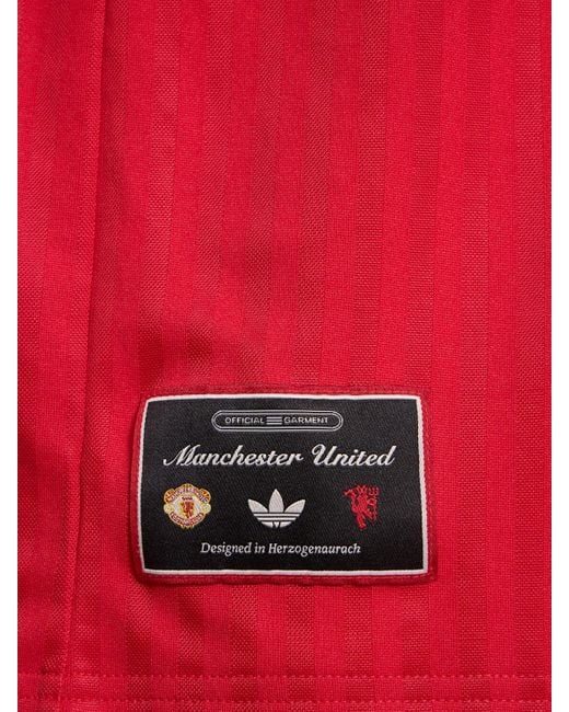 adidas Originals Manchester United Icon Football Jersey in Red for Men ...