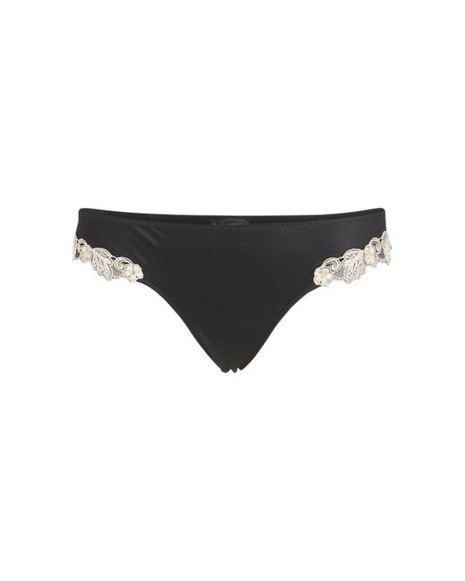 La Perla Maison Silk And Lace Brazilian Briefs In Black Lyst