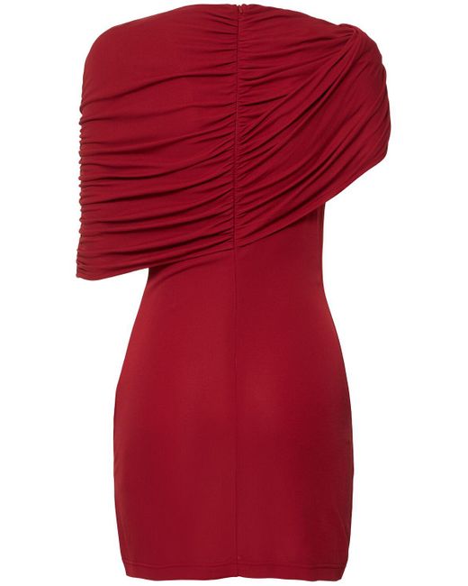 Esse Studios Bonachi Draped Mini Dress in Red | Lyst