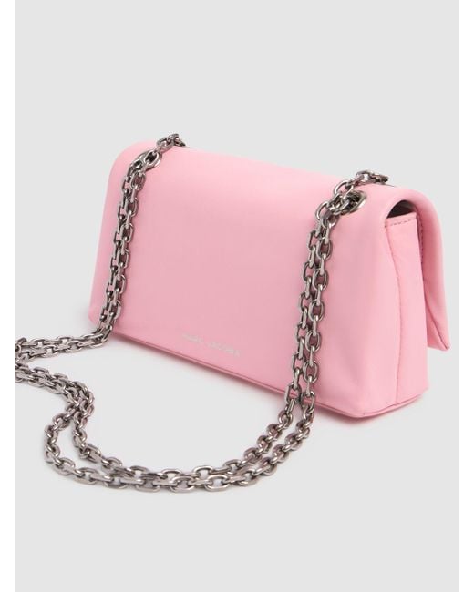Marc Jacobs The Link Chain Leather Wallet in Pink | Lyst