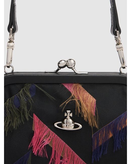 Vivienne Westwood Vivienne Leather Clutch in White | Lyst