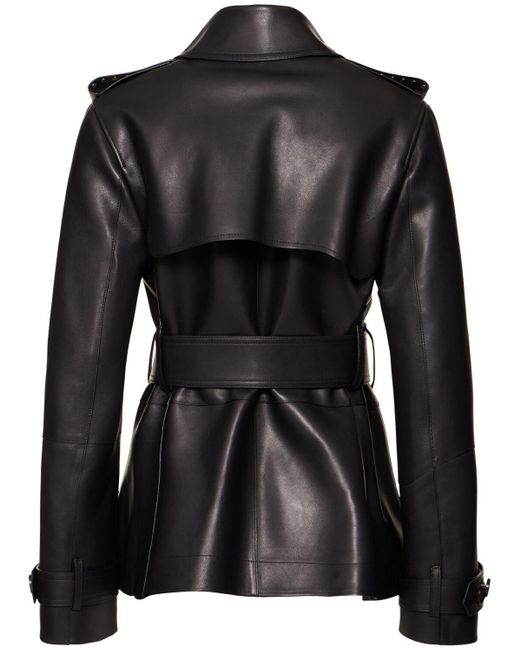 Burberry Belted Embellished Short Jacket in Black | Lyst UK