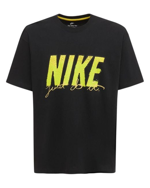 Nike Dunk Logo Printed T-shirt in Black for Men - Lyst