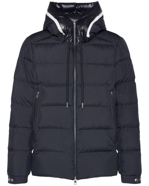 Moncler Cardere Tech Down Jacket in Blue for Men | Lyst