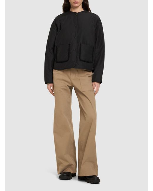 Moncler Donna Nevers Tech Jacket in Black | Lyst