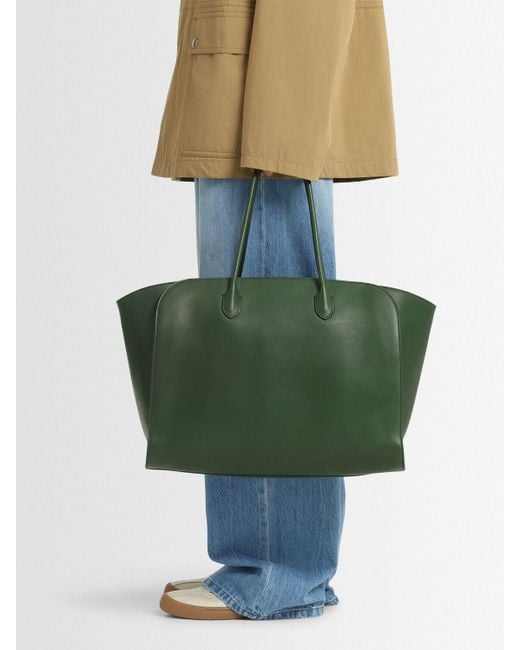 The Row Marlo Tote in Green | Lyst