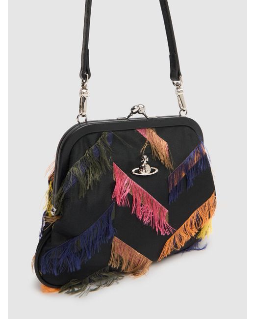 Vivienne Westwood Vivienne Leather Clutch in White | Lyst