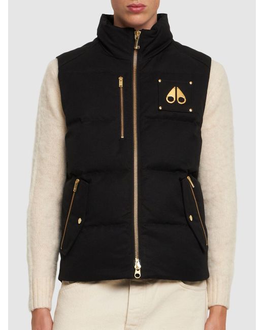Moose Knuckles Westmount Down Vest in Black for Men | Lyst