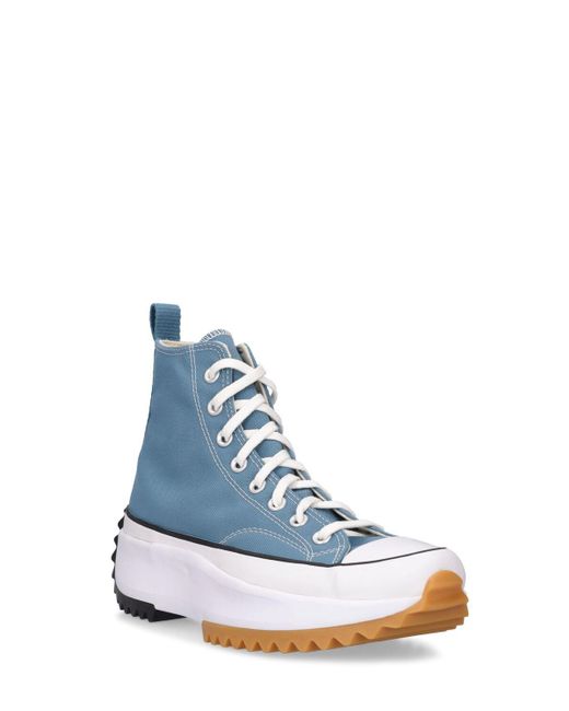 Converse Run Star Hike Recycled Sneakers in Blue | Lyst