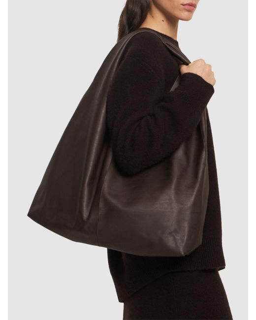 The Row New Bindle Soft Leather Bag in Brown | Lyst