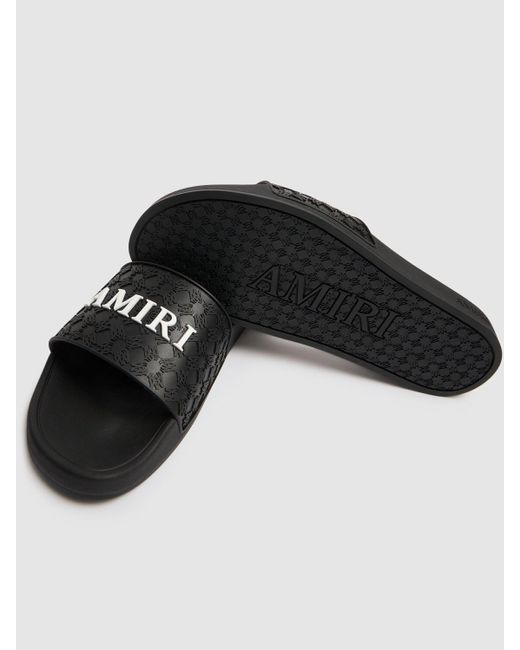 Amiri Ma Quad Pool Slides in Black for Men | Lyst