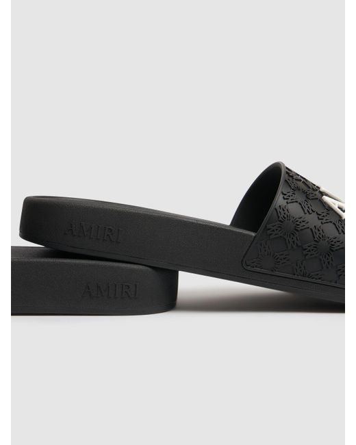 Amiri Ma Quad Pool Slides in Black for Men | Lyst