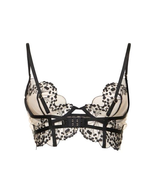 Bluebella Marisa Wired Sheer Bra In Black Lyst