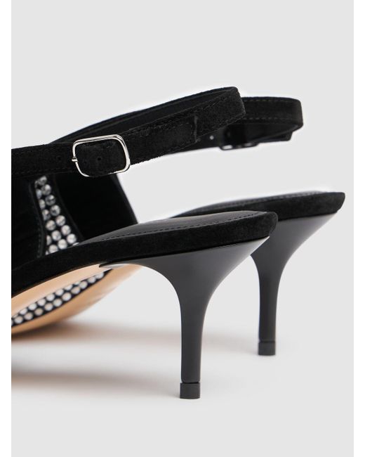 Coperni 65mm Crystal Embellished Slingback Heels in Gray | Lyst