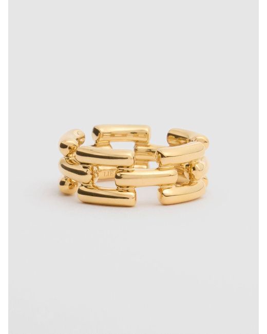 LIE STUDIO The Isabel Thick Ring in Metallic | Lyst